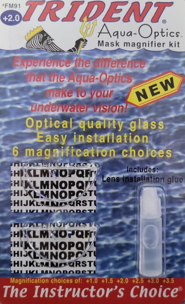Trident Aqua Optics Reader Inserts - The Diving Center